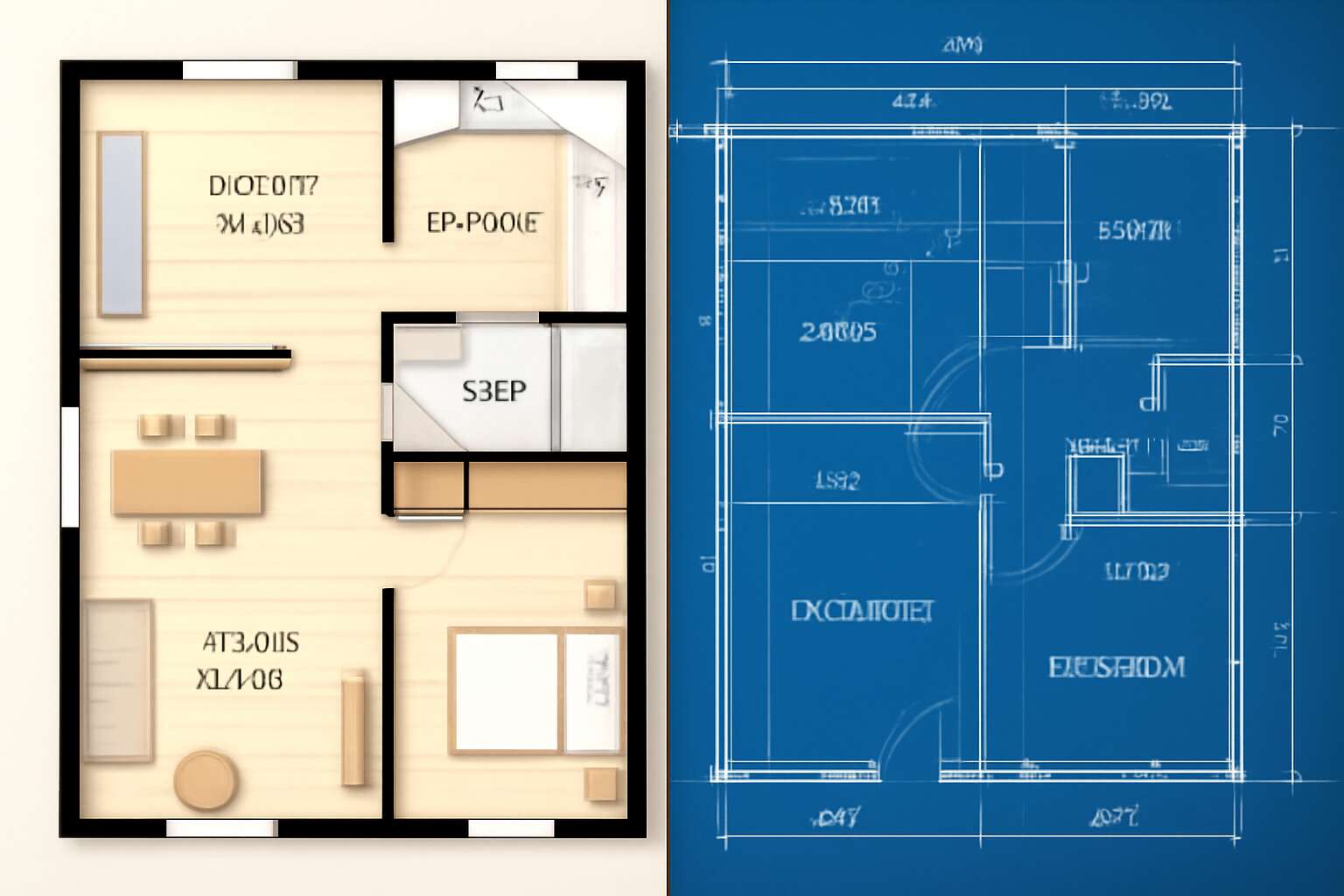 Choosing the right design: floor plans vs blueprints for your dream ...